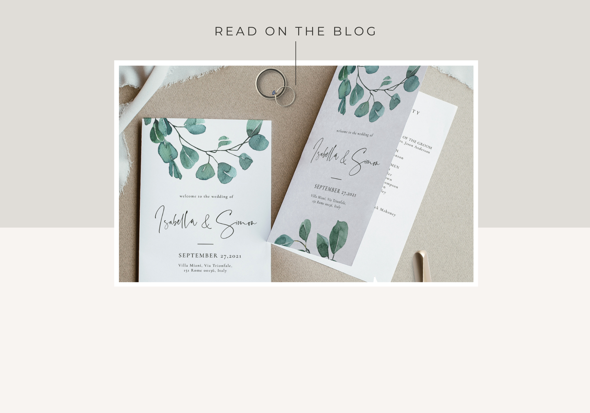 Everything you need to know about wedding programs – Creative Things Studio