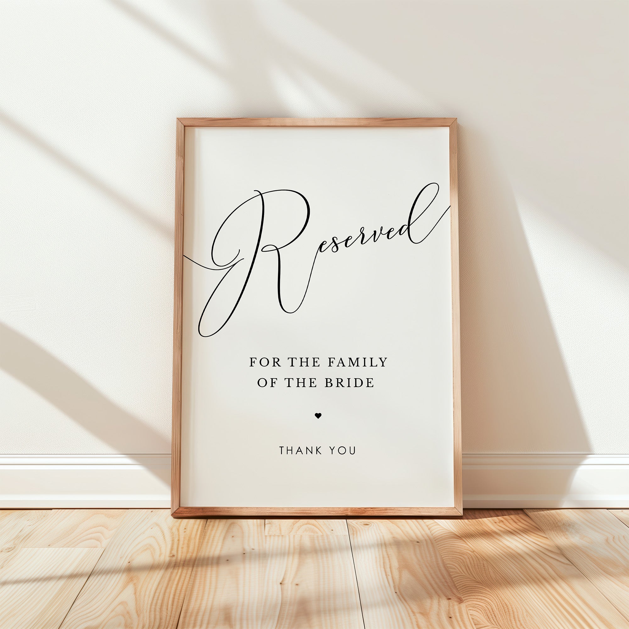 ELLA Printable Reserved Signs for Wedding – Creative Things Studio