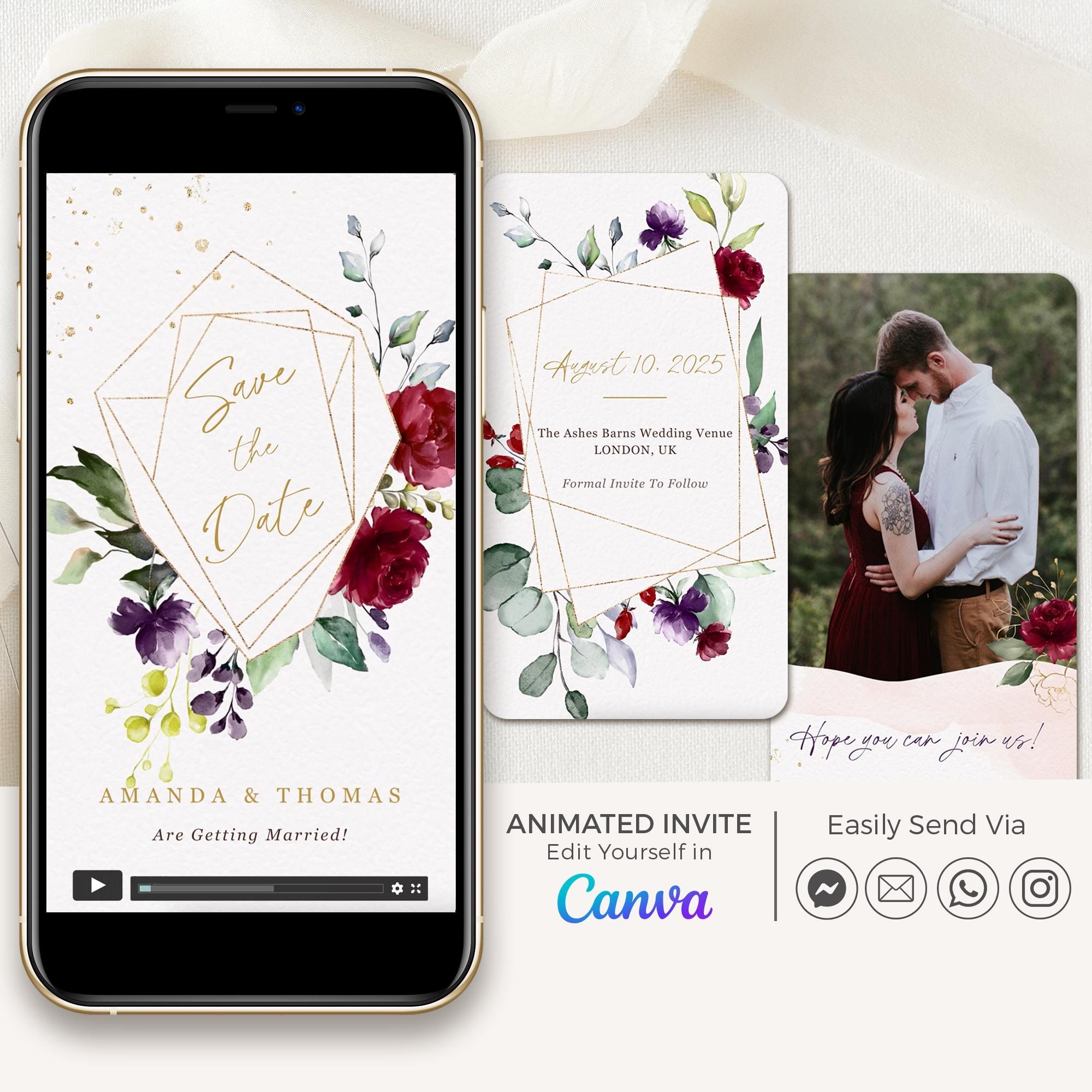 ROSSELLA Save the Date Video Template – Creative Things Studio