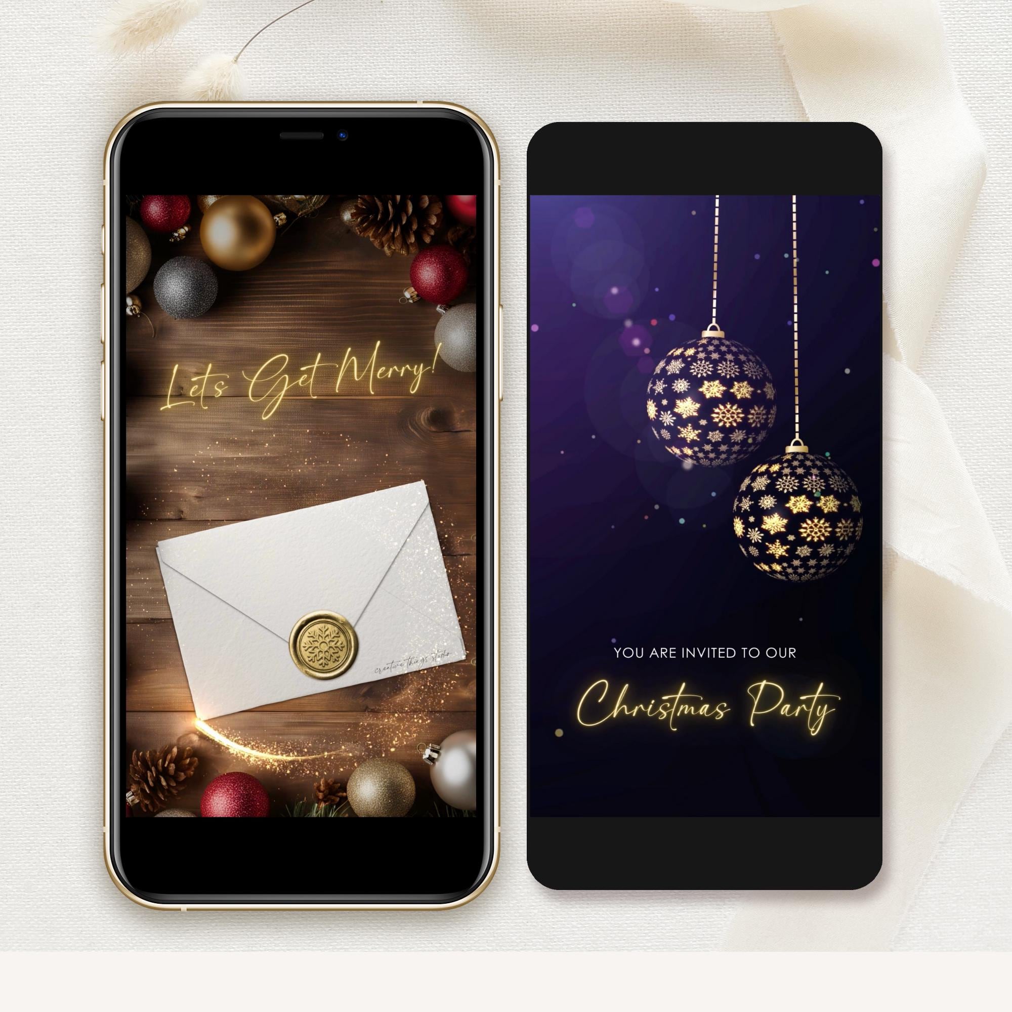 Christmas Party Invitation Video Template Creative Things Studio