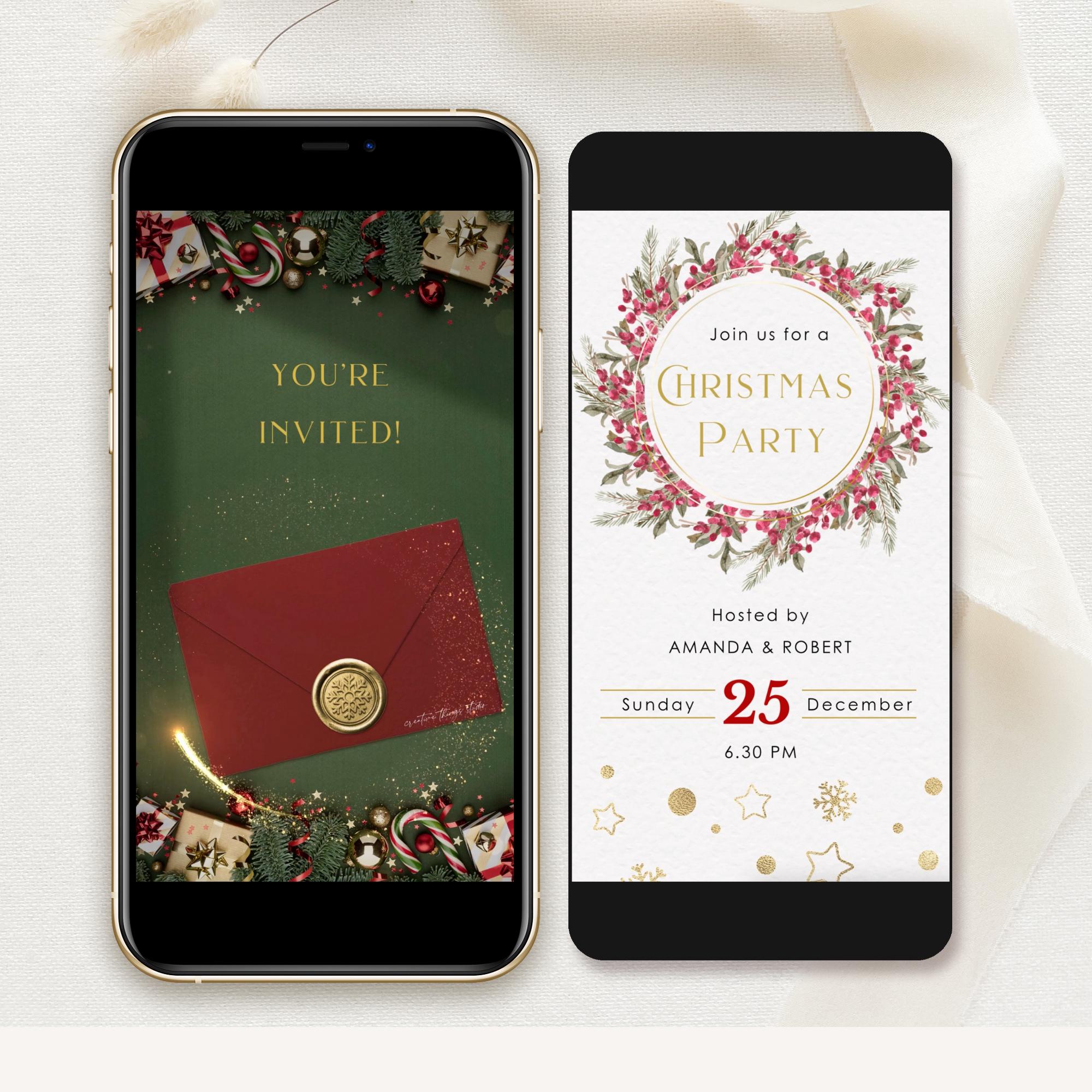 Animated Christmas Invitation Video Template – Creative Things Studio
