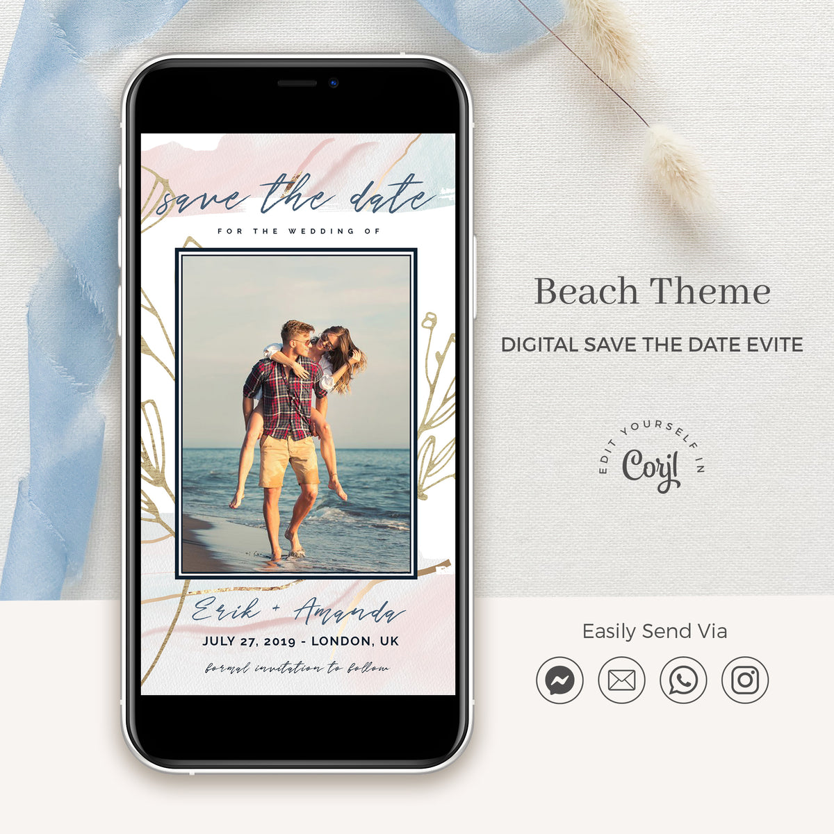 Photo Save the Date Digital Invitations
