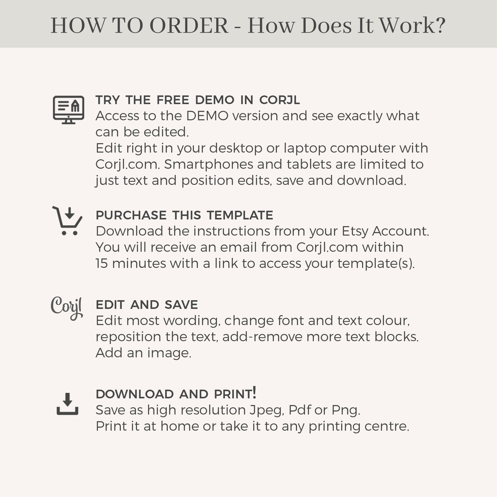 Flora | Custom Wedding Sign Template Template