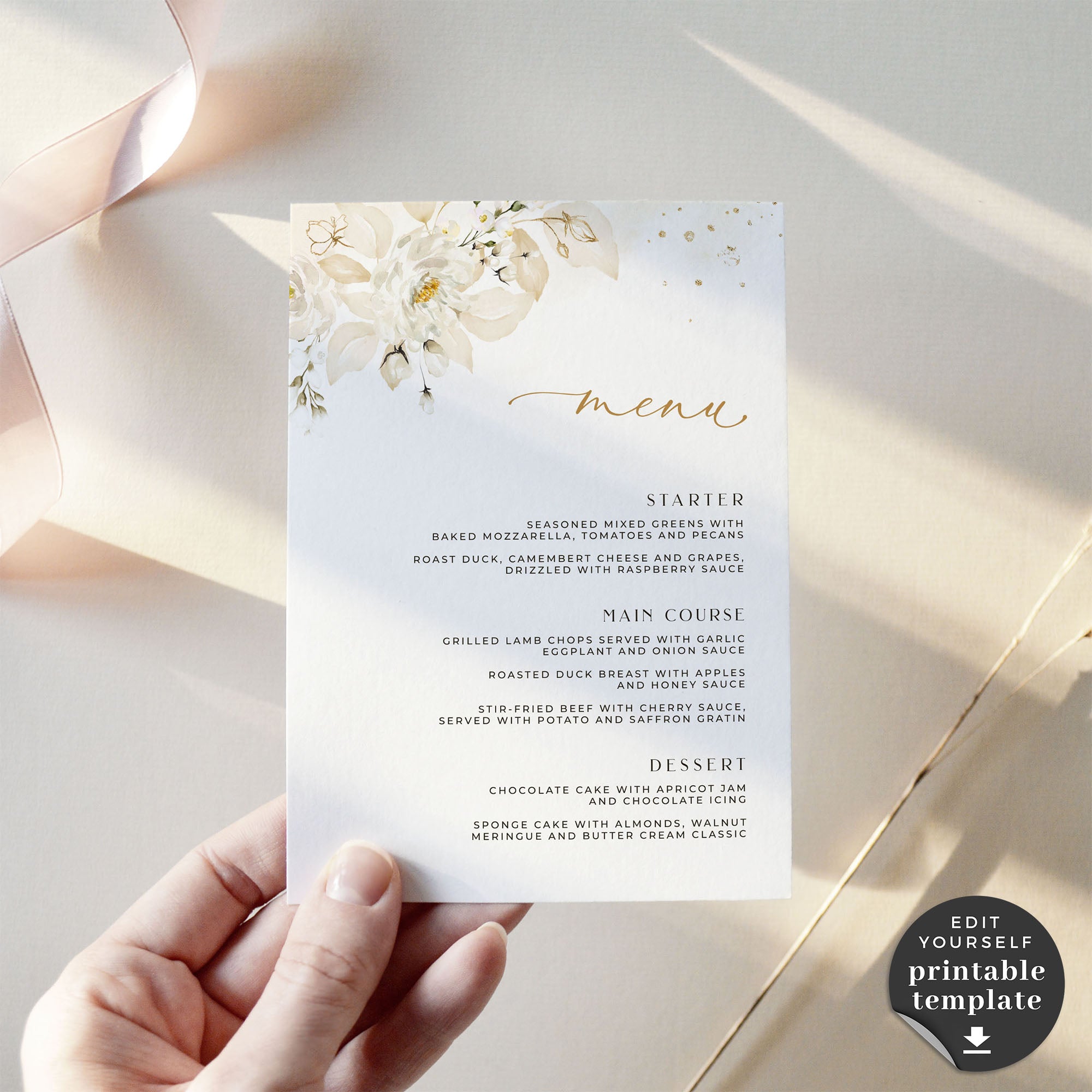 Free Printable Menu Card Templates Bnute Productions: Free Printable