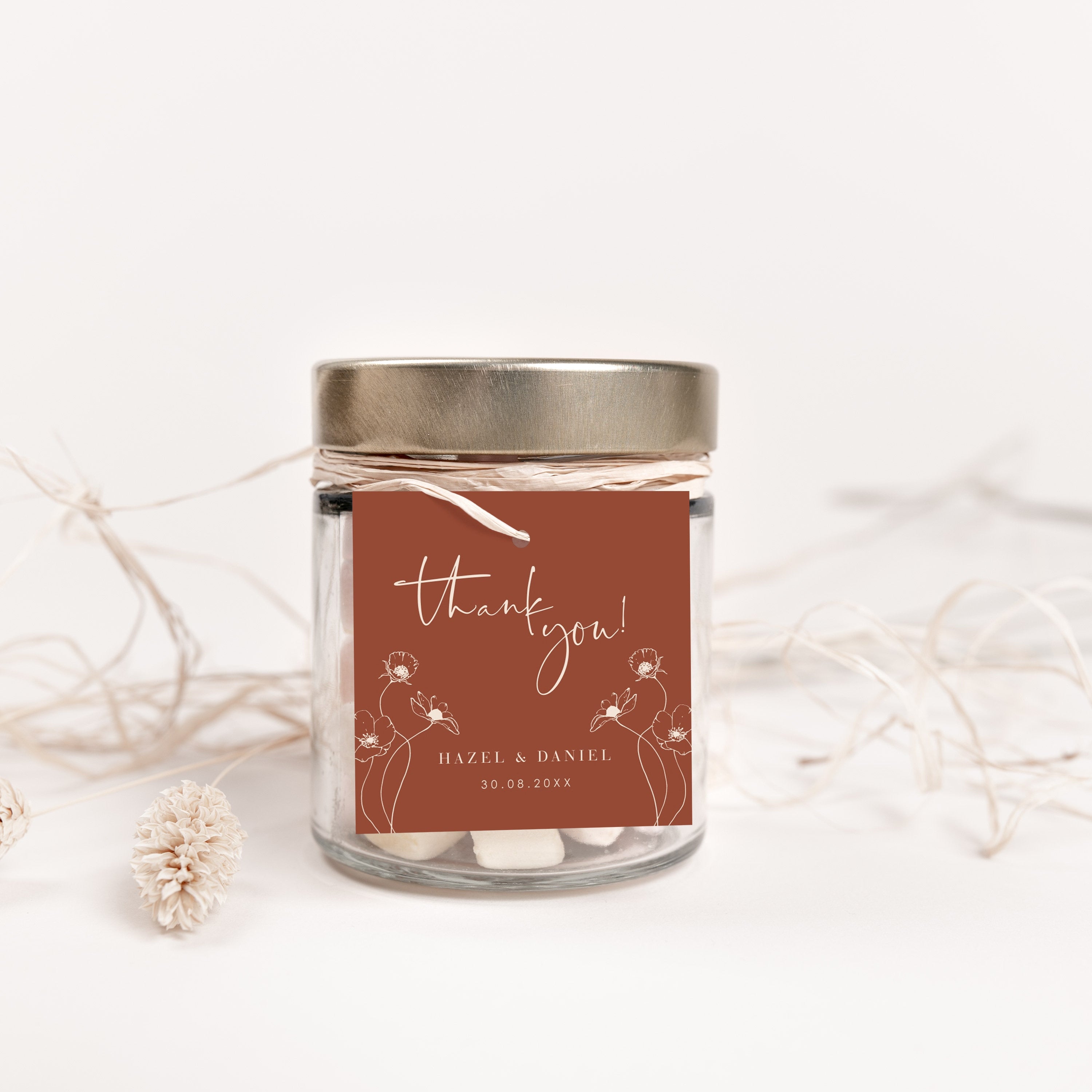 HAZEL Tags for Wedding Favors Printable