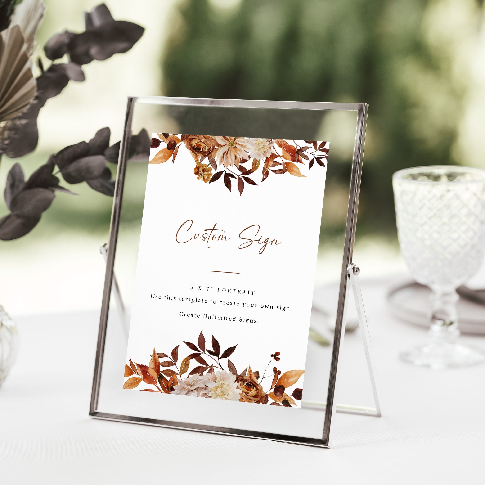 MARIGOLD Printable Wedding Table Sign