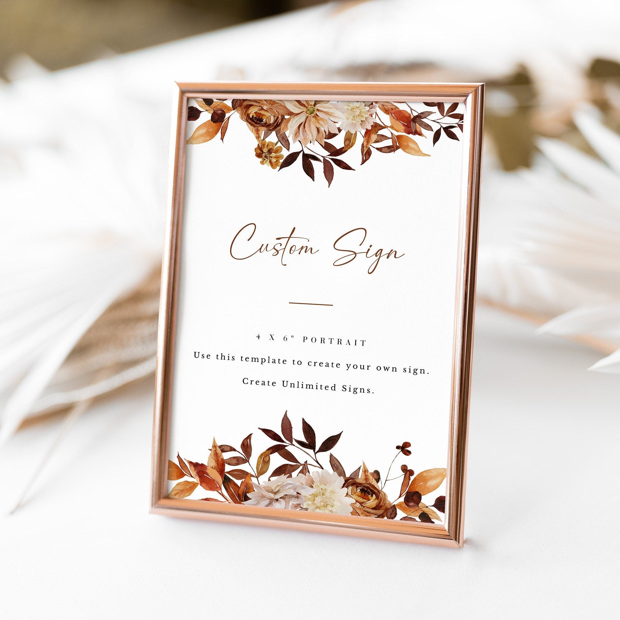 MARIGOLD Printable Wedding Table Sign – Creative Things Studio