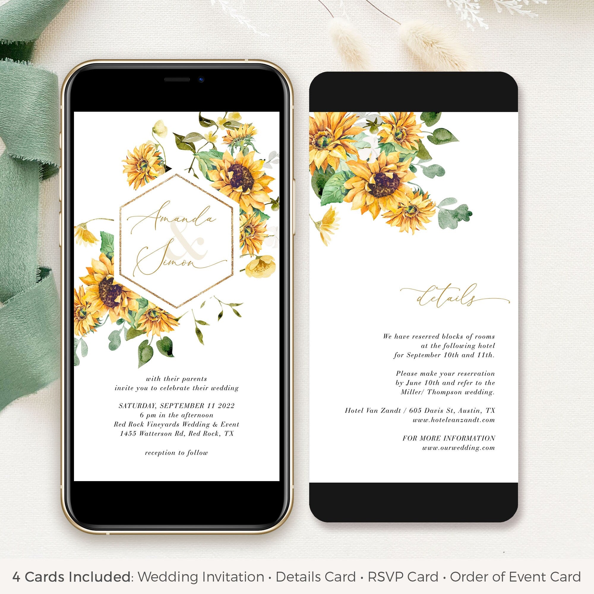 Digital wedding invitations with rsvp 60 photos - Astyledwedding.com