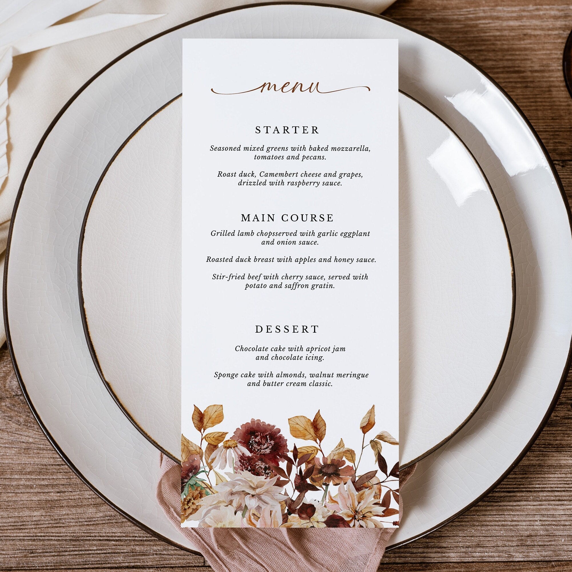 Diy Menu Cards Template Customize 19,449+ Menus Templates Online