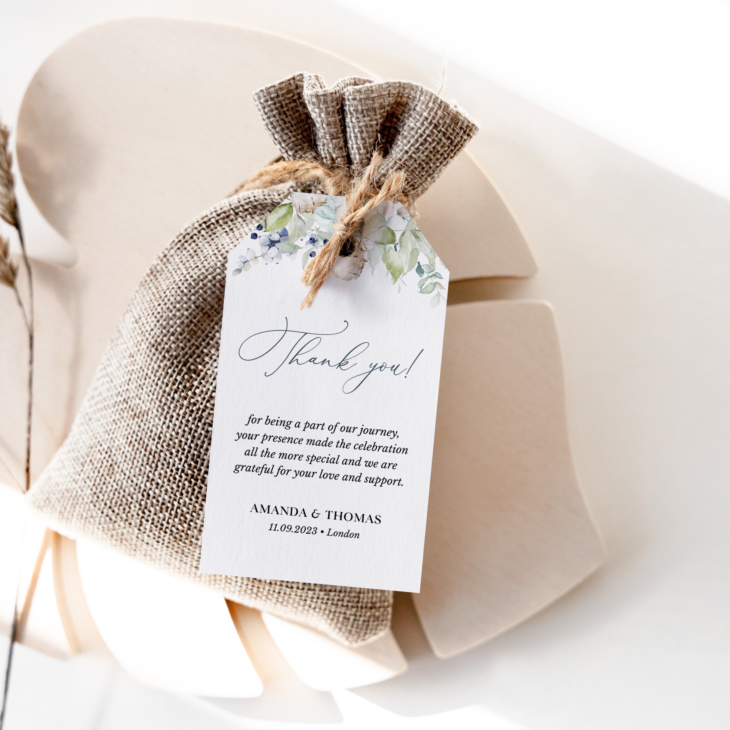 BIANCA Printable Thank You Tags for Favours – Creative Things Studio