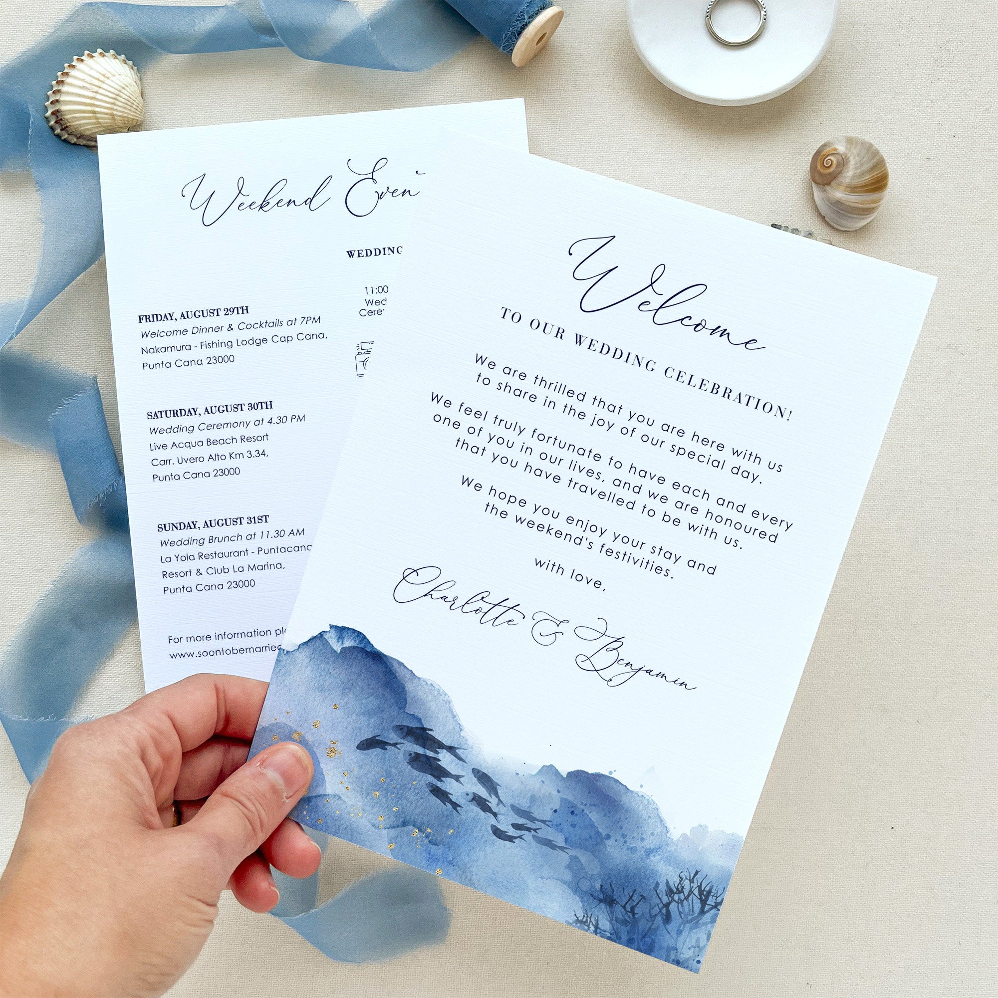 Destination wedding welcome letter 60 photos - Astyledwedding.com