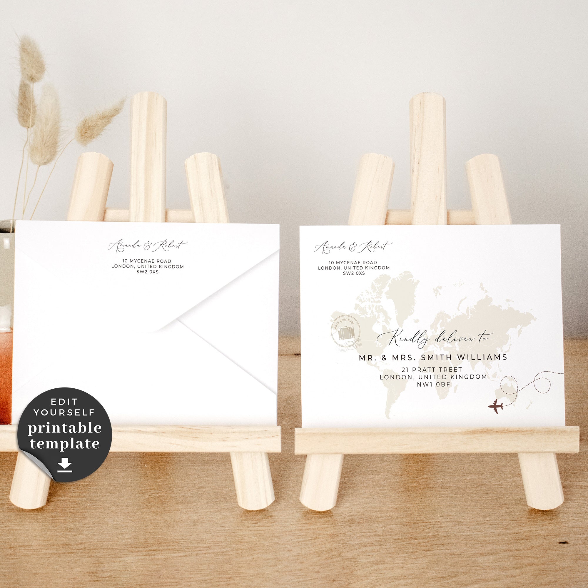 Beach Wedding Address Envelope Template Page 63 | Wedding Envelope